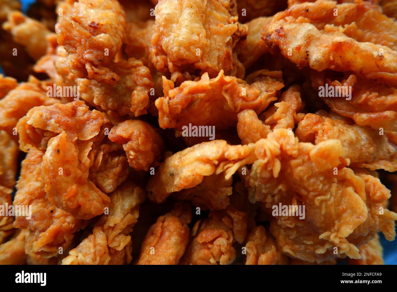 Close Up View, Food Of Fried Fish Flour, Which Is Served In A Briu ...