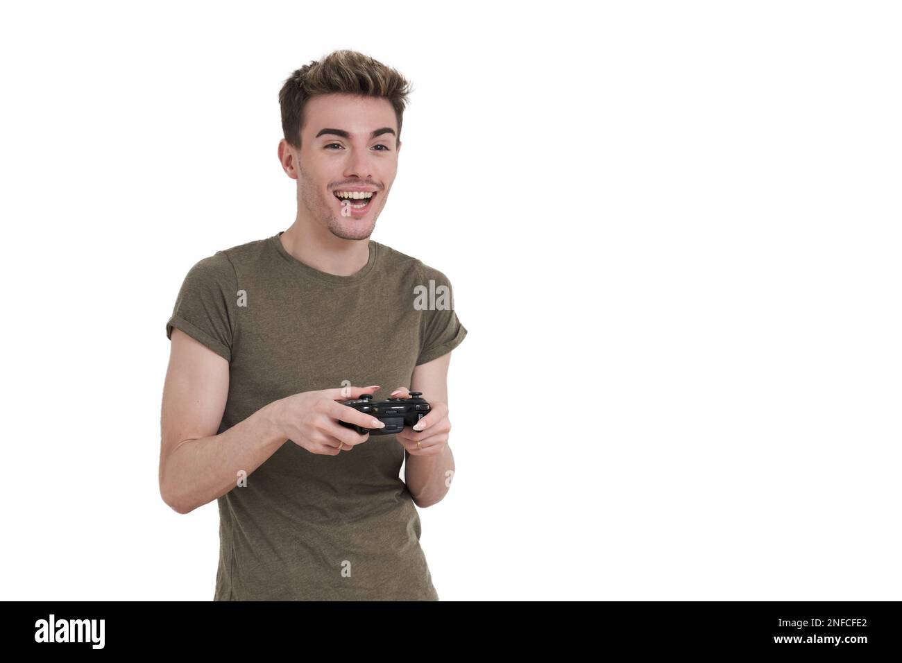 Happy caucasian gay male Cut Out Stock Images & Pictures - Alamy