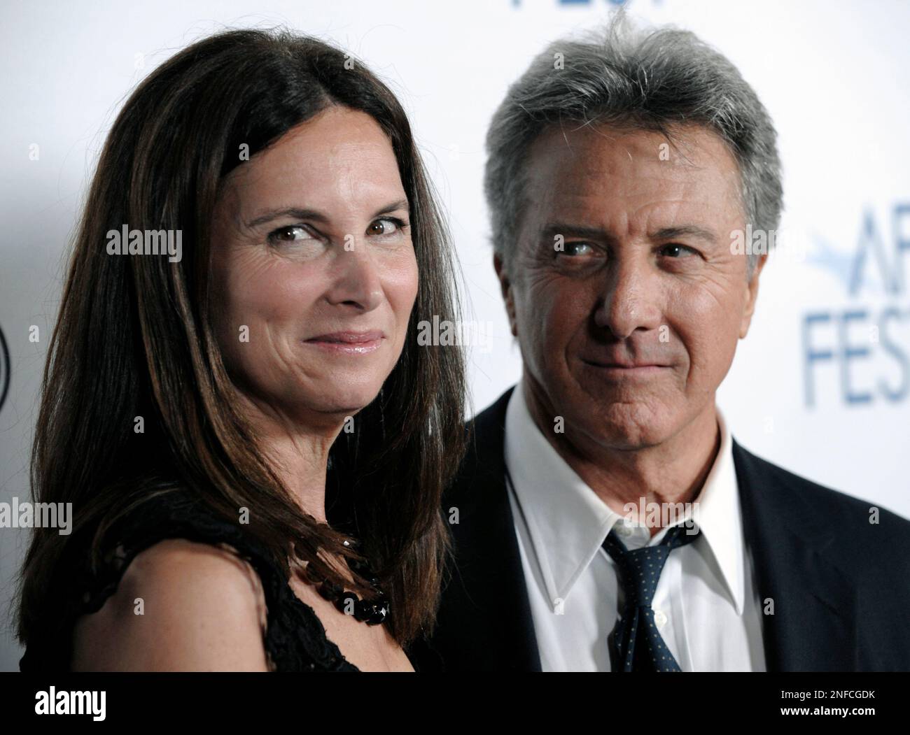 Dustin Hoffman, a cast member in the film "Last Chance Harvey," arrives ...