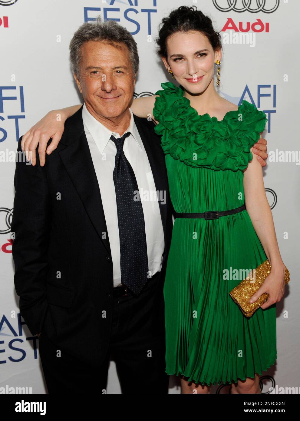 Dustin Hoffman, left, and Liane Balaban, cast members in "Last Chance ...