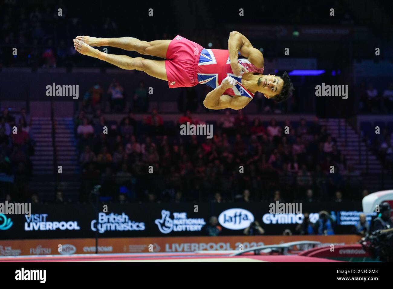 2022 World Gymnastics Championships. Liverpool.Mens Team Finals JARMAN ...