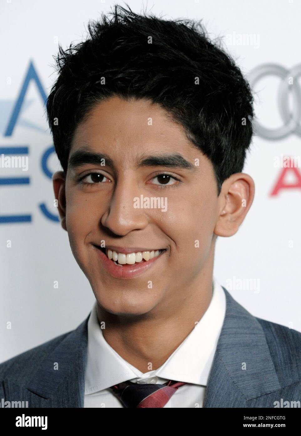 Dev Patel, a cast member in "Slumdog Millionaire," arrives at a ...