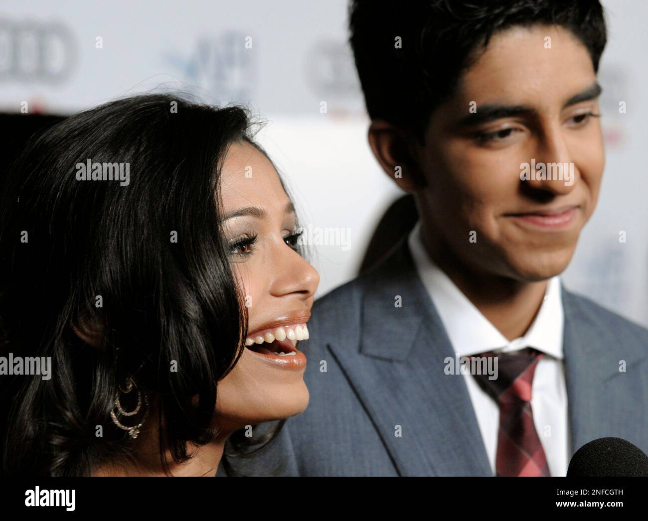 Freida Pinto, left, and Dev Patel, cast members in "Slumdog Millionaire ...