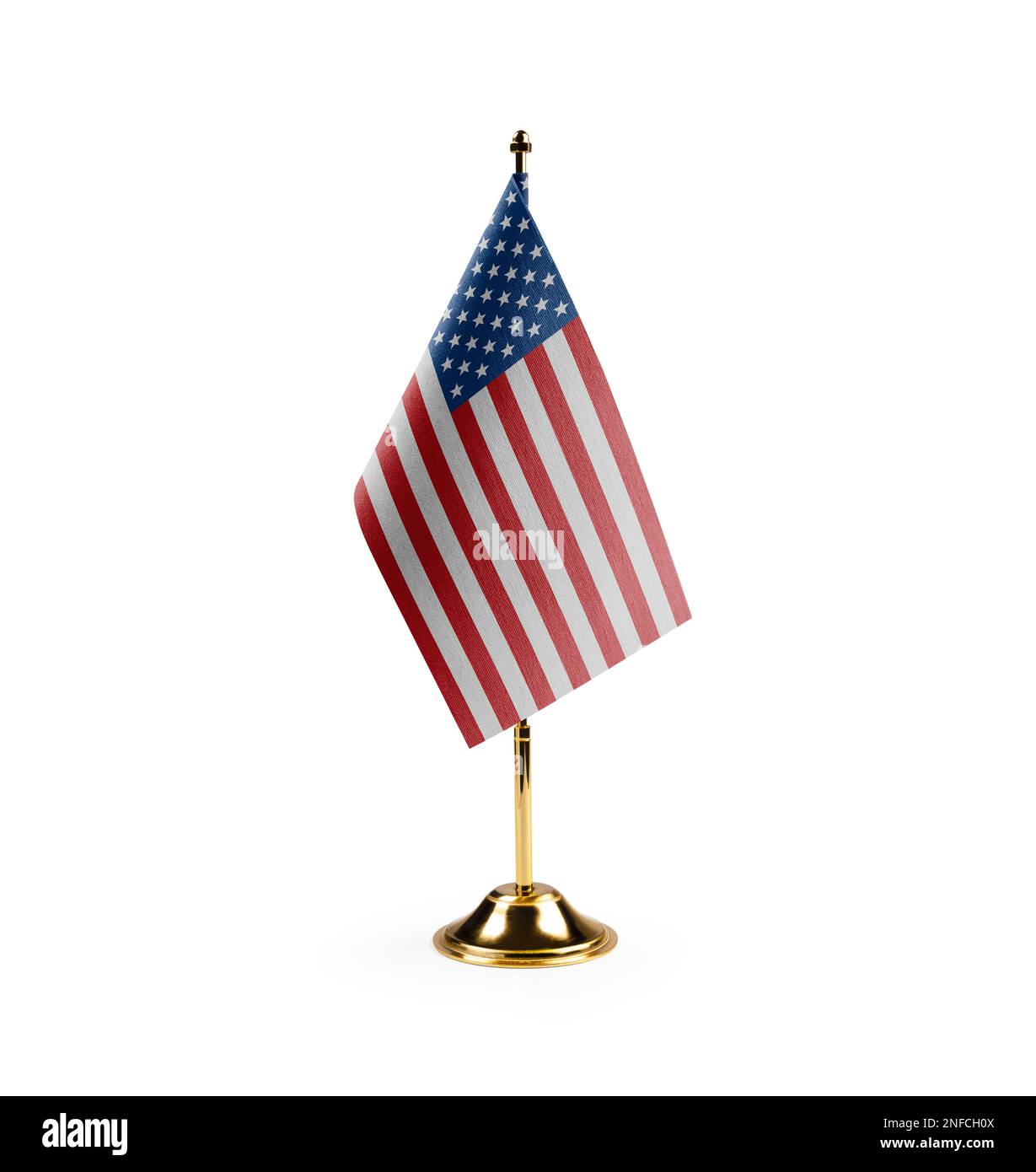 Usa flag on stand office Cut Out Stock Images & Pictures - Alamy