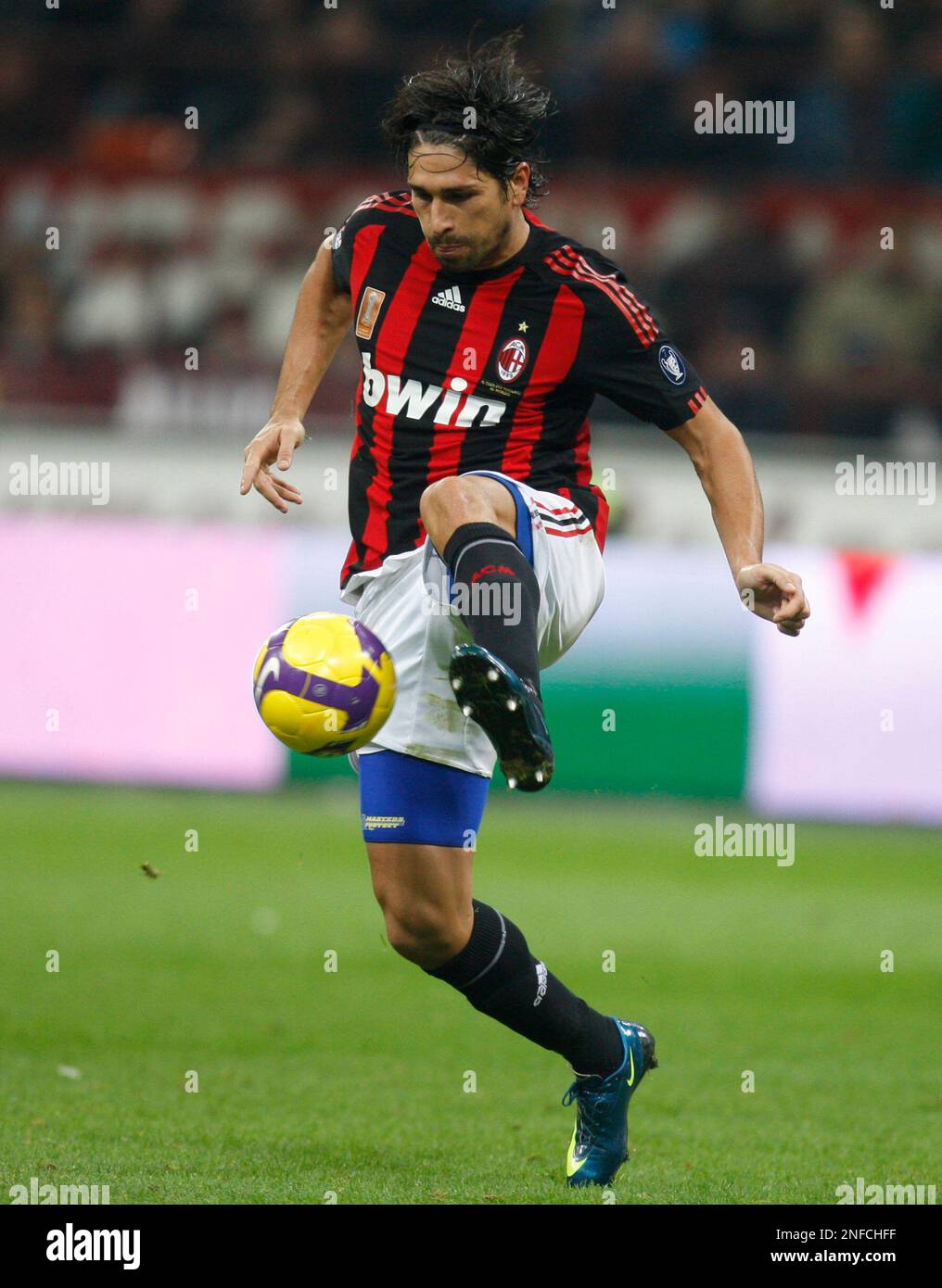 AC Milan forward Marco Borriello during an Italian major league soccer ...