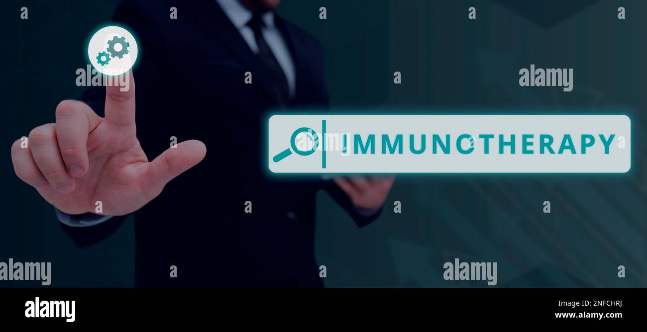 Conceptual display Immunotherapy, Concept meaning treatment or ...