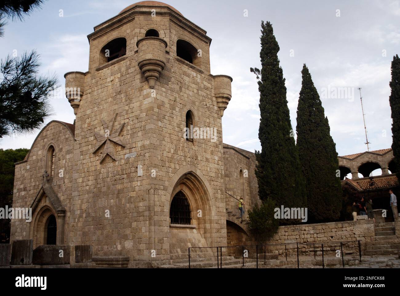 Greece, Dodecanese, Rhodes island Ialysos village Filerimos Knights ...