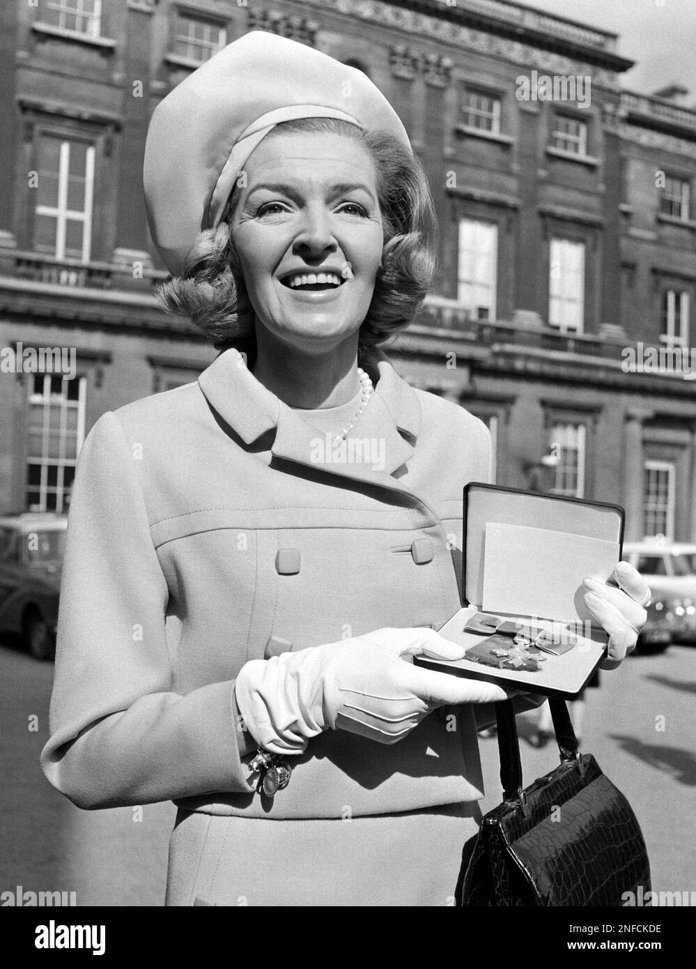 British aviator Sheila Scott, holder of many women's solo air records ...