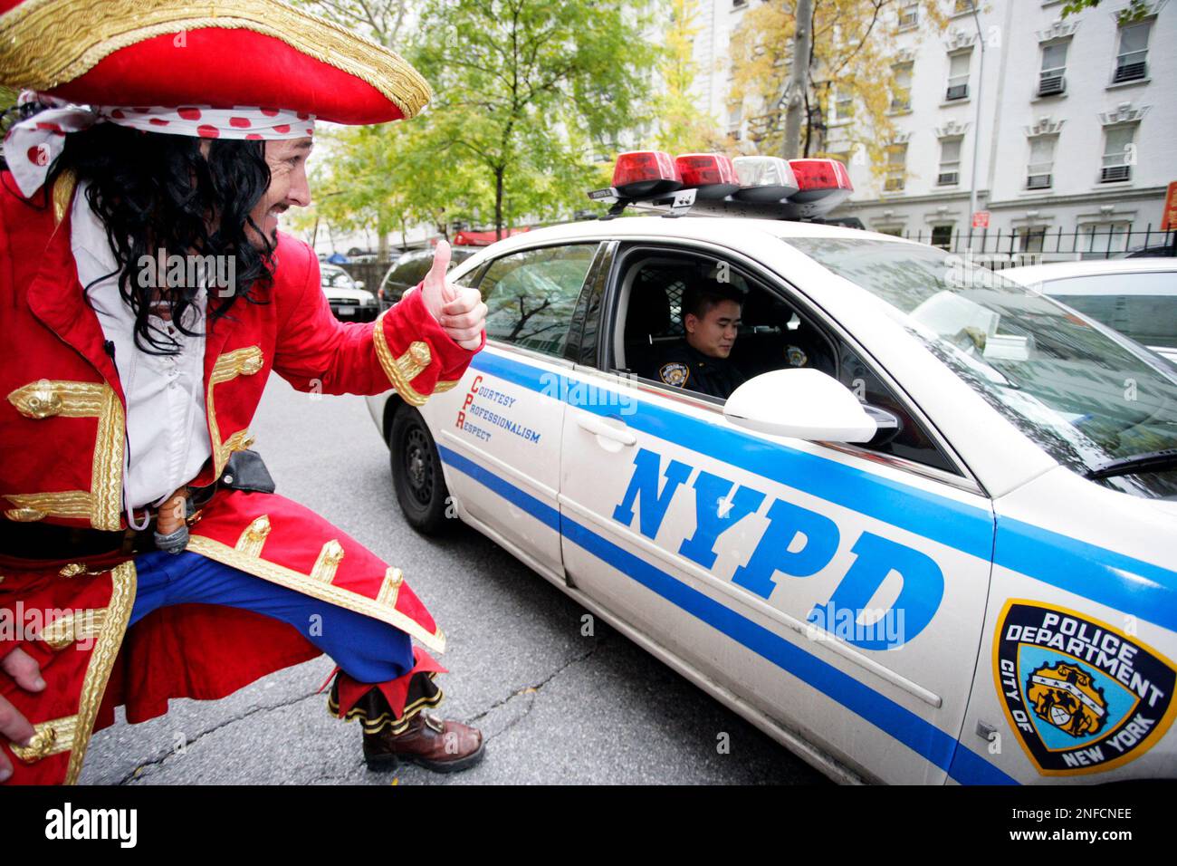 Captain Morgan campaigns for president around New York City on election ...
