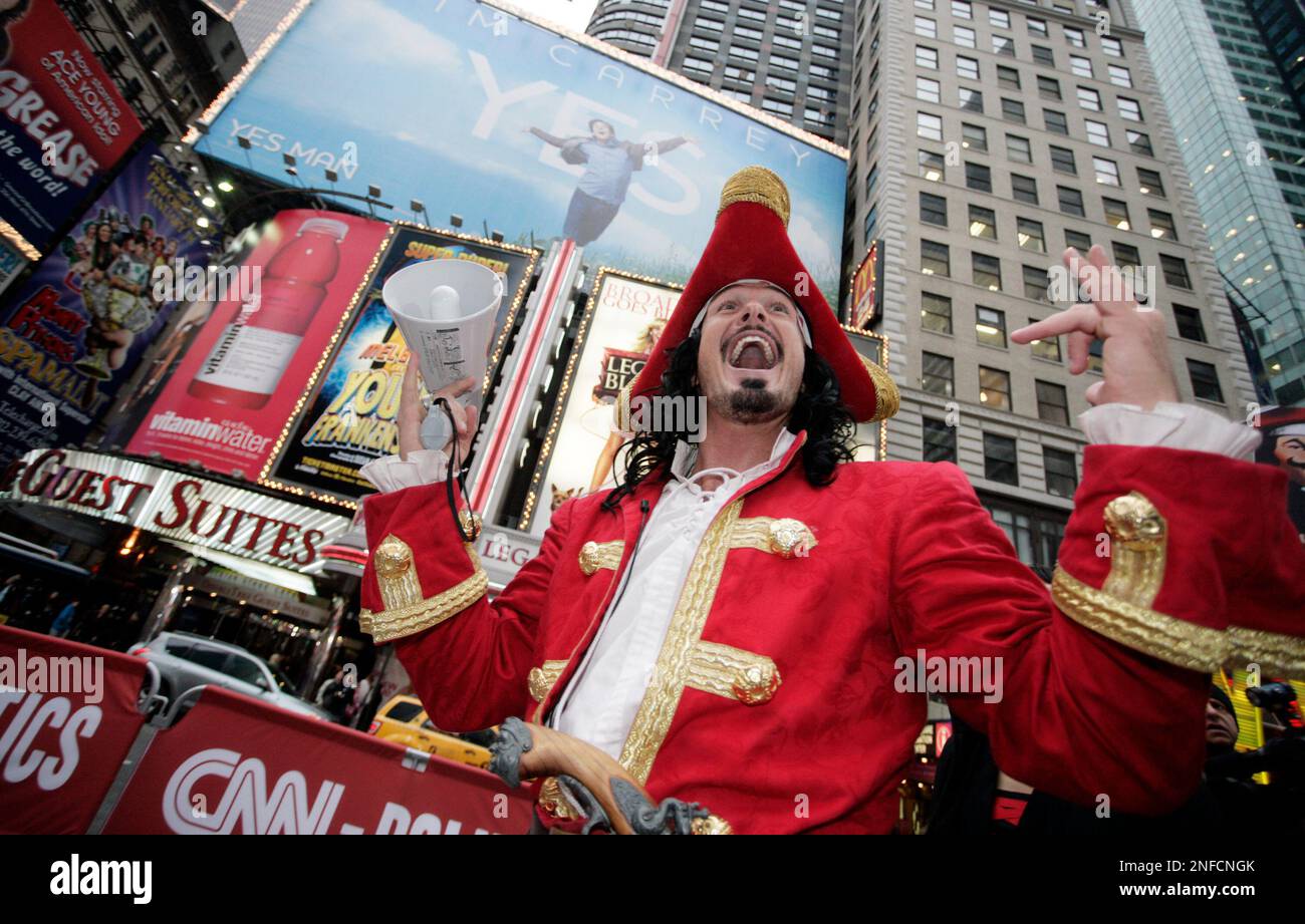 Captain Morgan campaigns for president around New York City on election ...