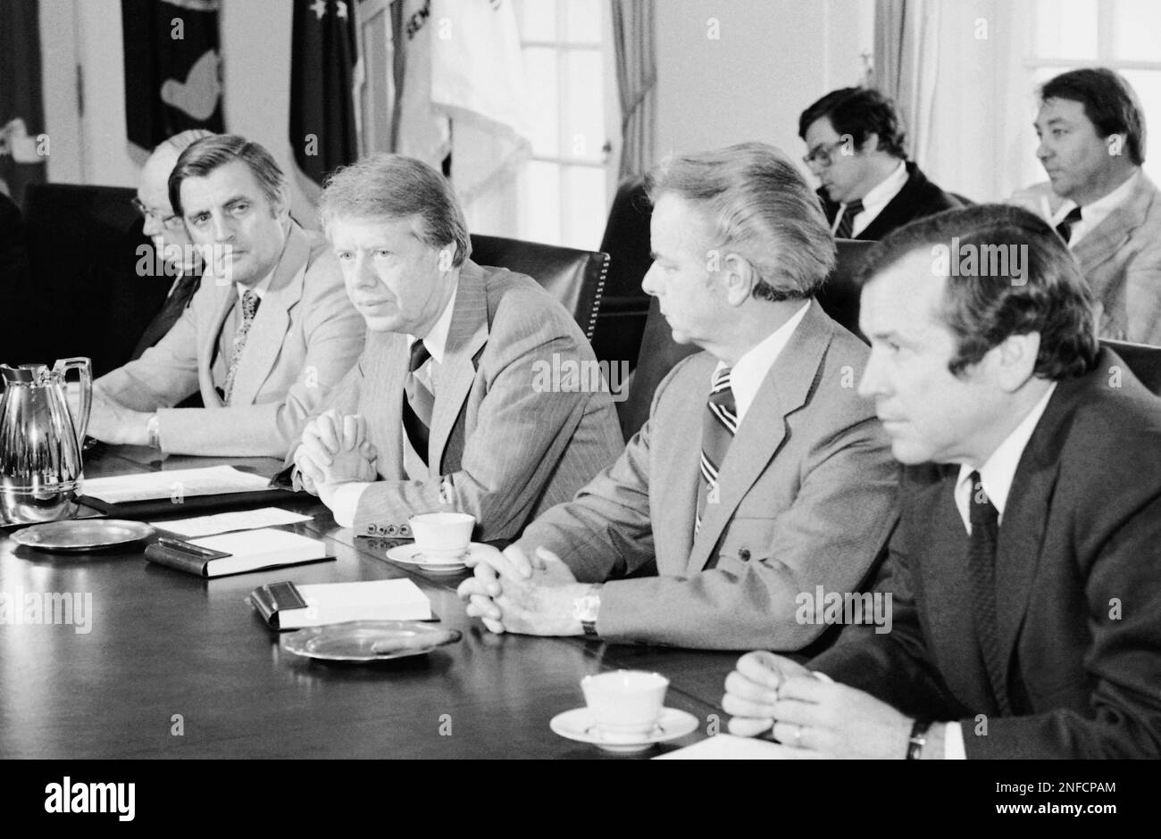 President Jimmy Carter meets with members of the congressional ...