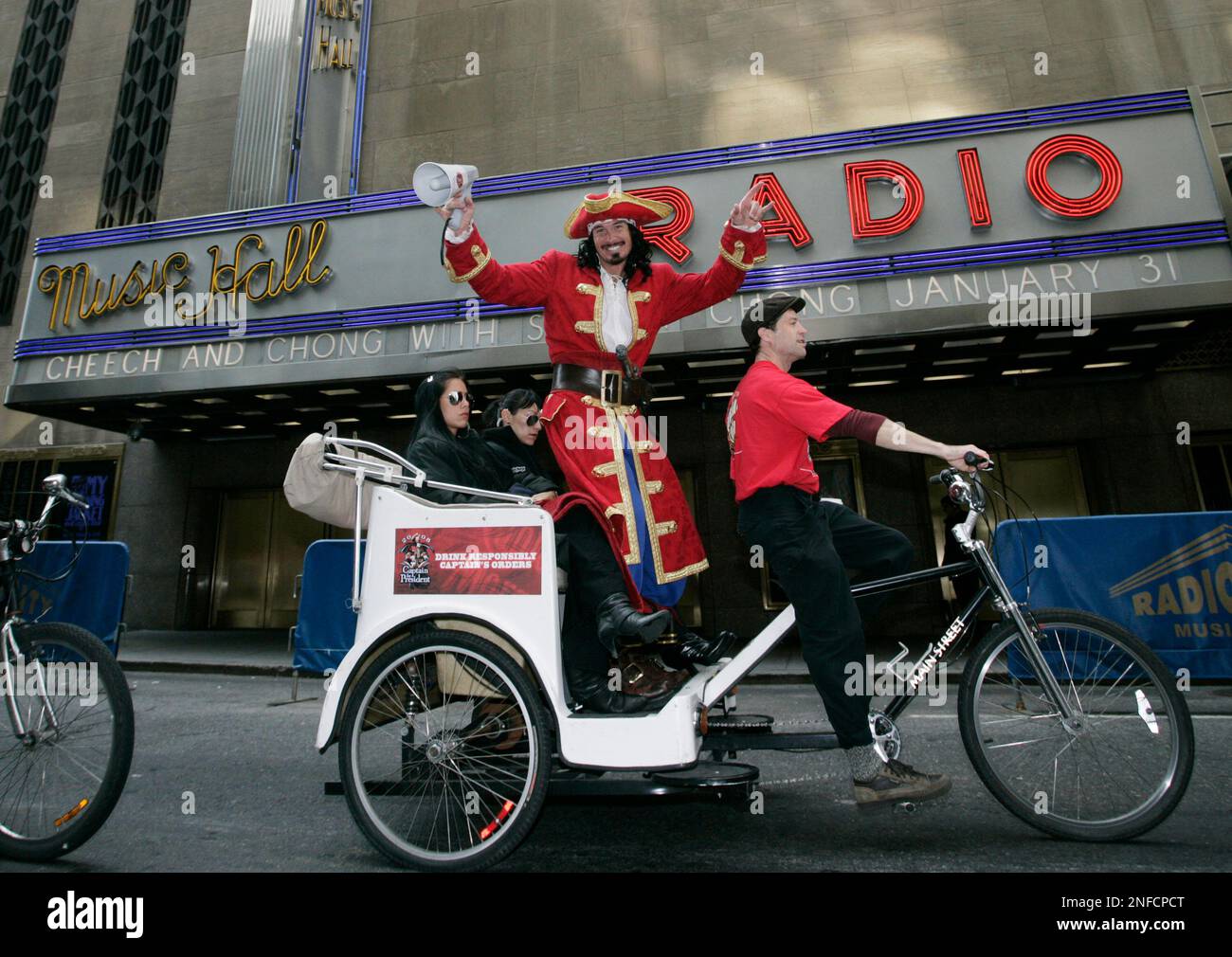 Captain Morgan campaigns for president around New York City on election ...