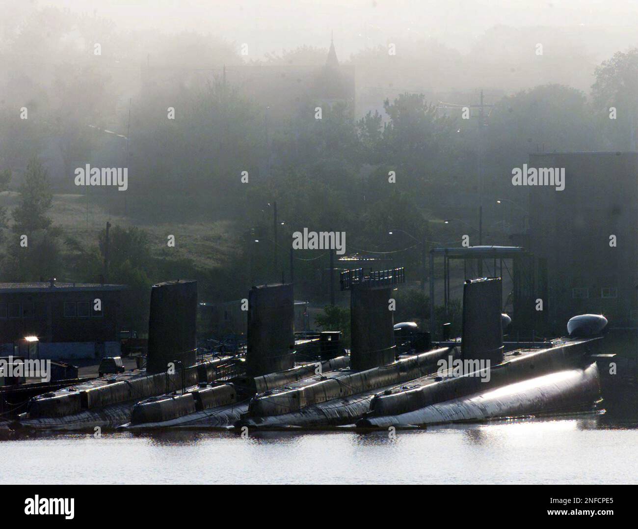 FILE-- The Canadian navy's decomissioned Oberon-class submarines rest ...