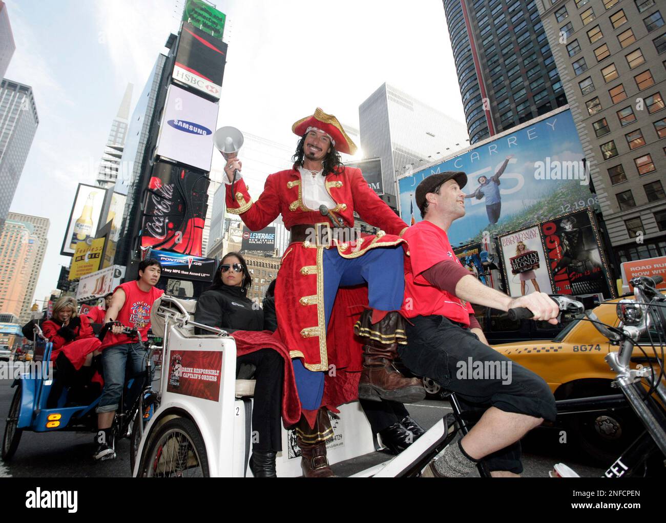 Captain Morgan campaigns for president around New York City on election ...