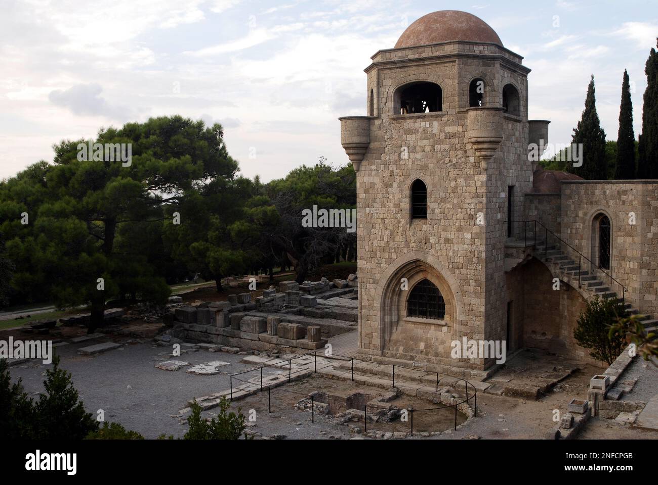 Greece, Dodecanese, Rhodes island Ialysos village Filerimos Knights ...