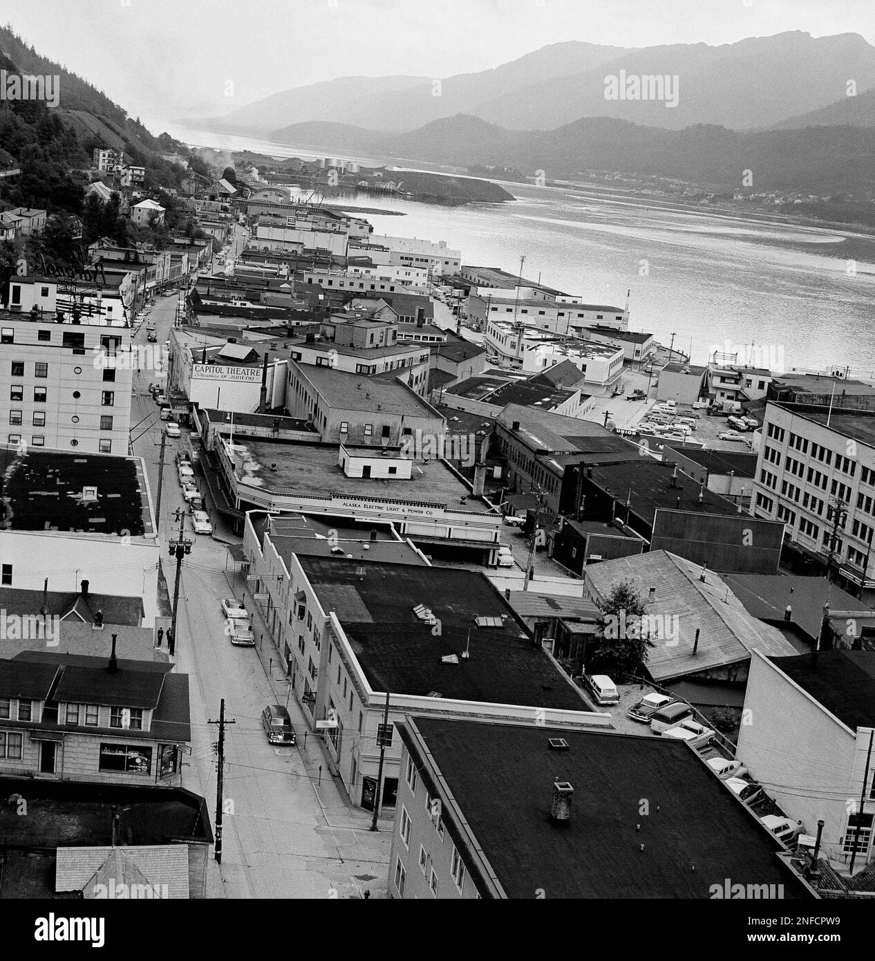 This is a view of Juneau, capital of the new state of Alaska, seen Jan ...