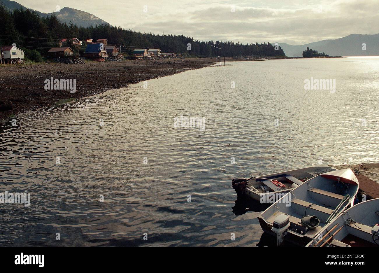 This is the waterfront of the small southeastern Alaskan community of ...