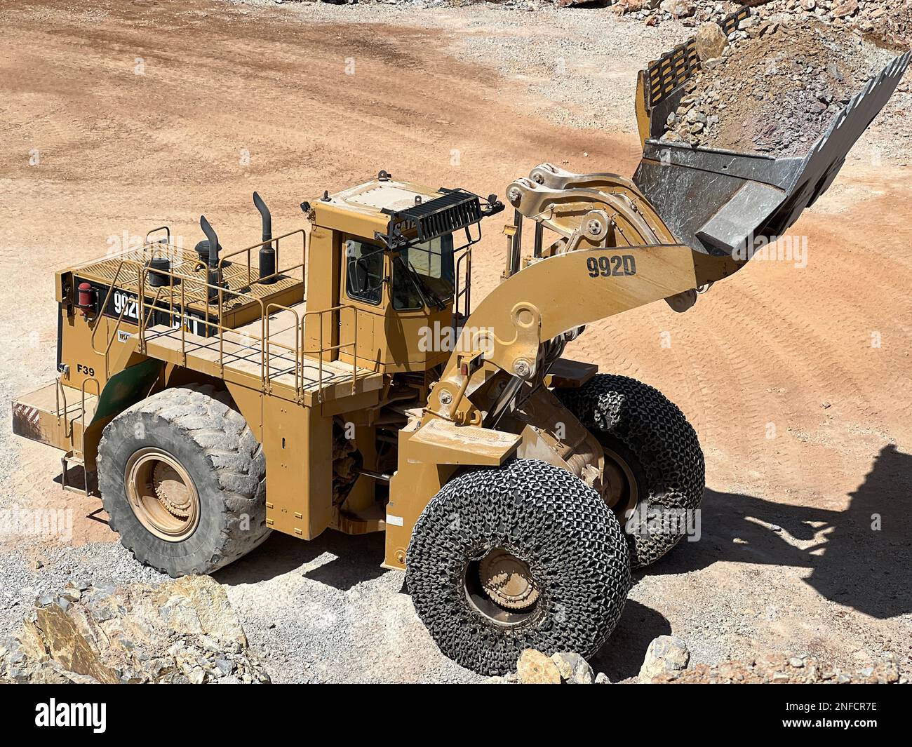 Huge Wheel Loader Loading Limestone The Dumpers, Limestone Quarry ...