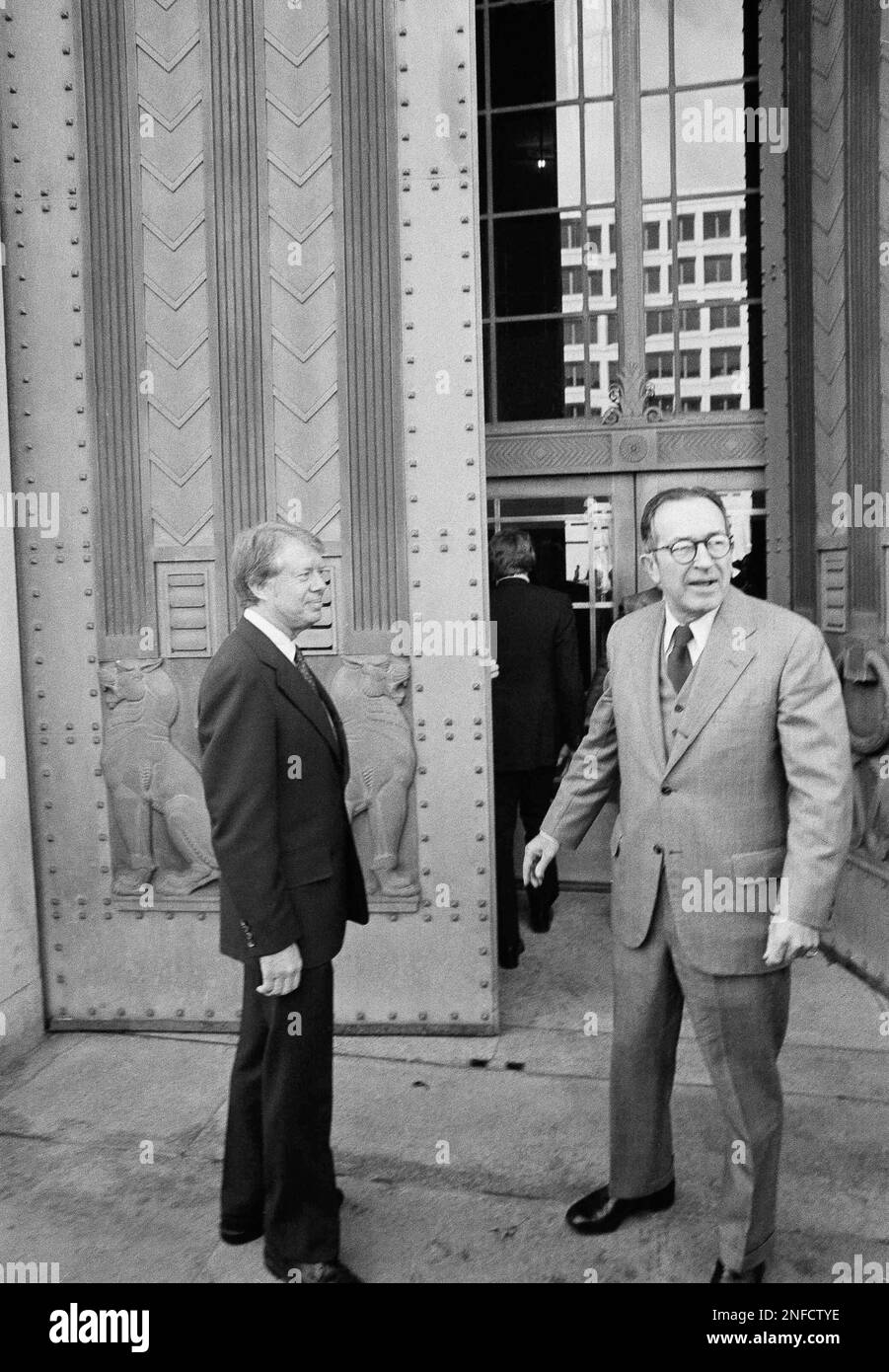 President Jimmy Carter and Attorney General Griffin Bell open the long ...