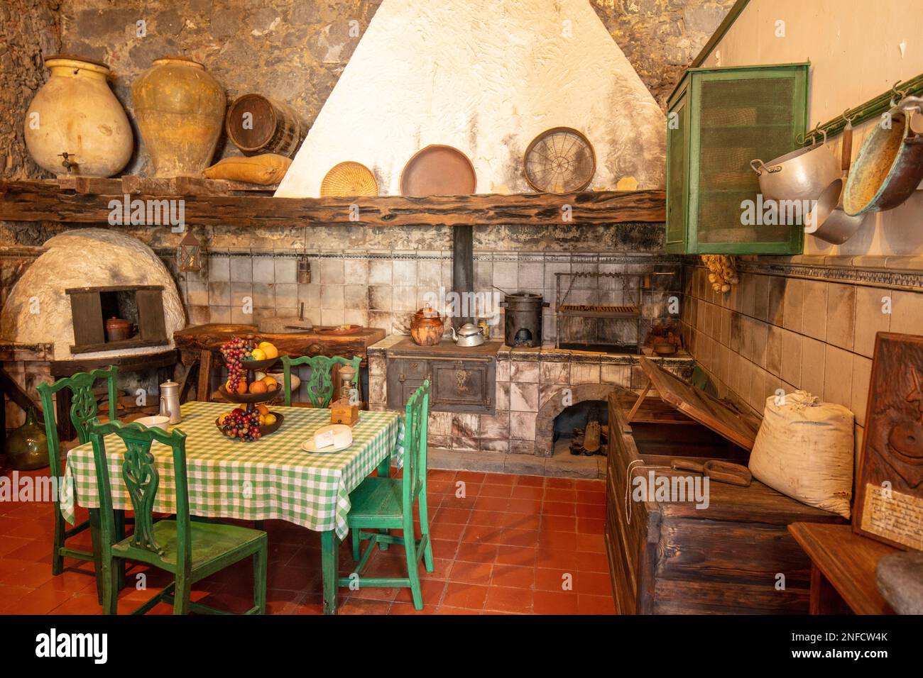 Interior of the Casa de los Balcones, La Orotava, Teneriffe, Canary ...
