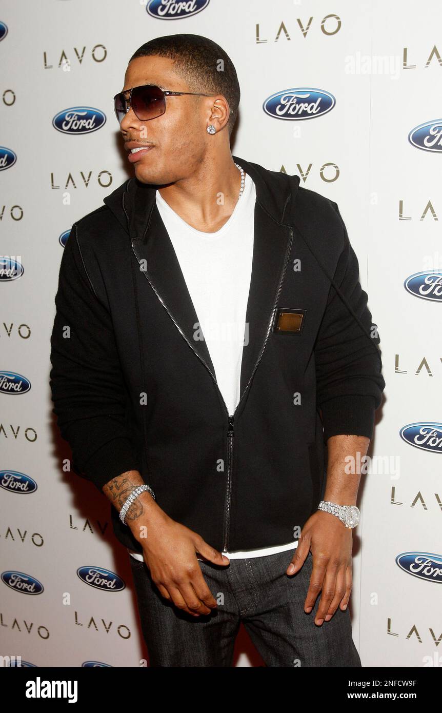 Rapper Nelly arrives for his 34th birthday celebration at Lavo inside ...