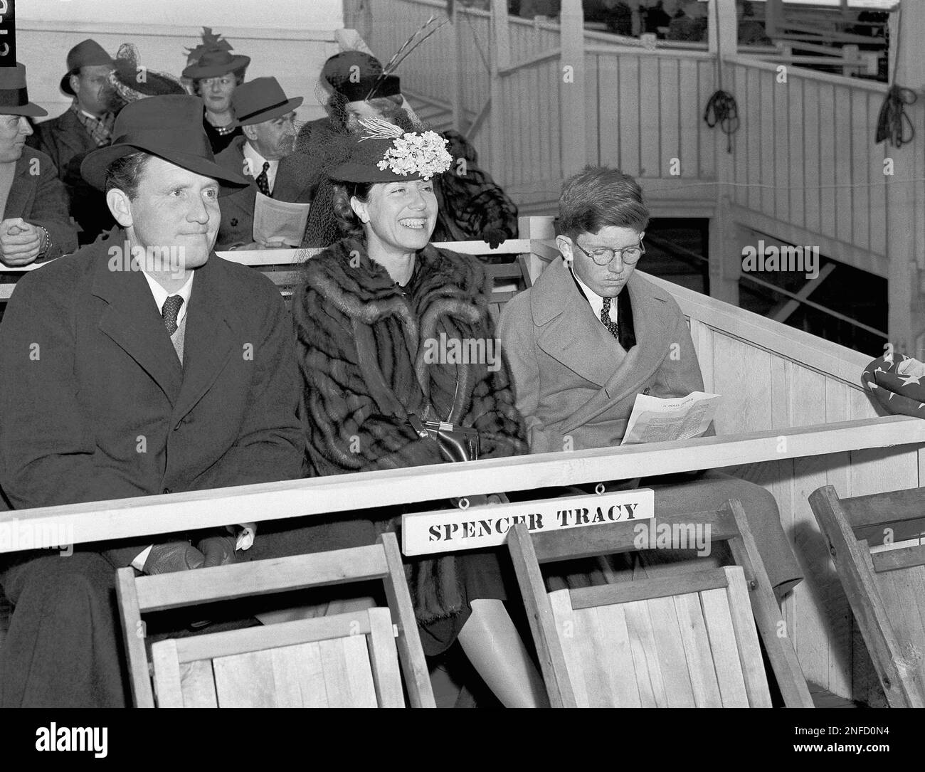 Spencer Tracy, screen actor, left, mentioned as candidate for the ...