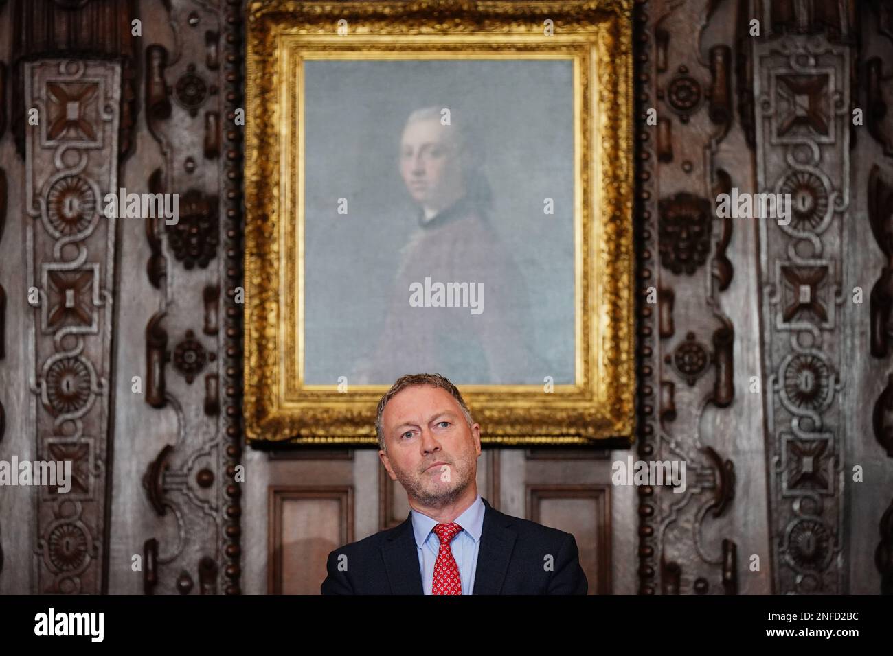 Shadow justice secretary Steve Reed delivers a speech at Parliament ...