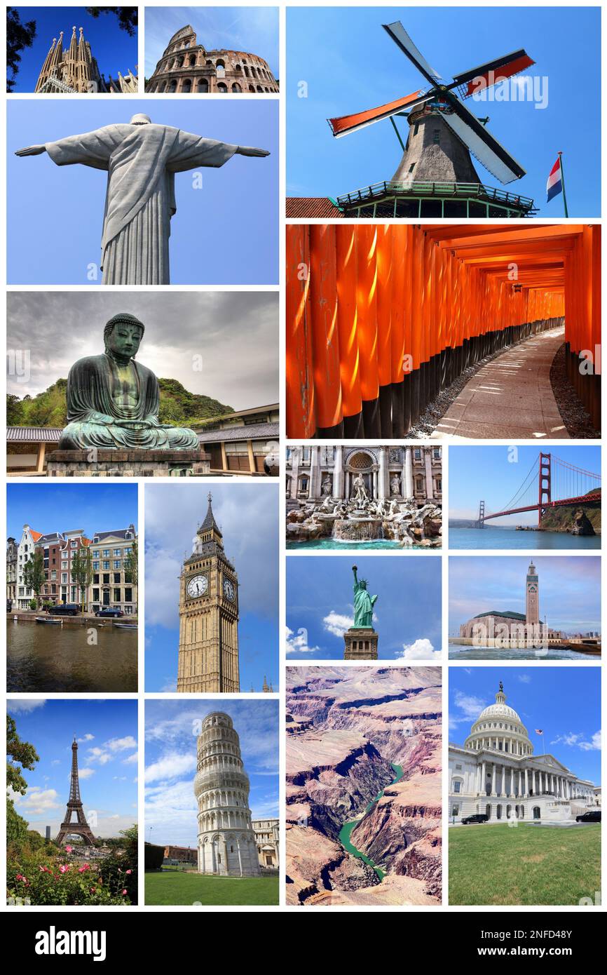 Landmarks Of The World Collage
