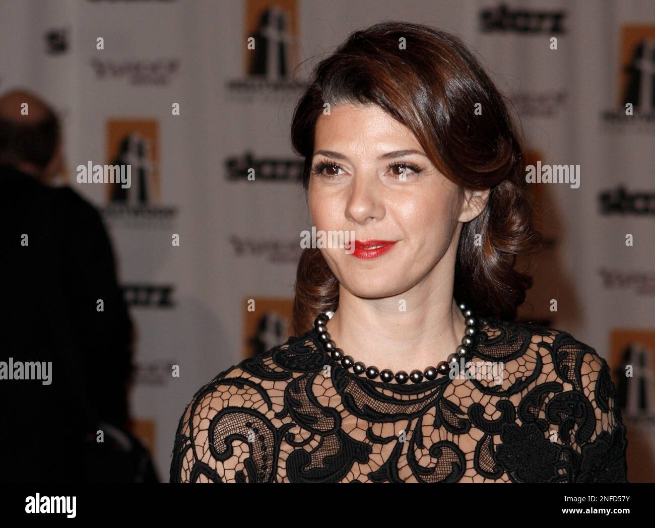 Actress Marisa Tomei arrives at the Hollywood Awards Gala in Beverly ...