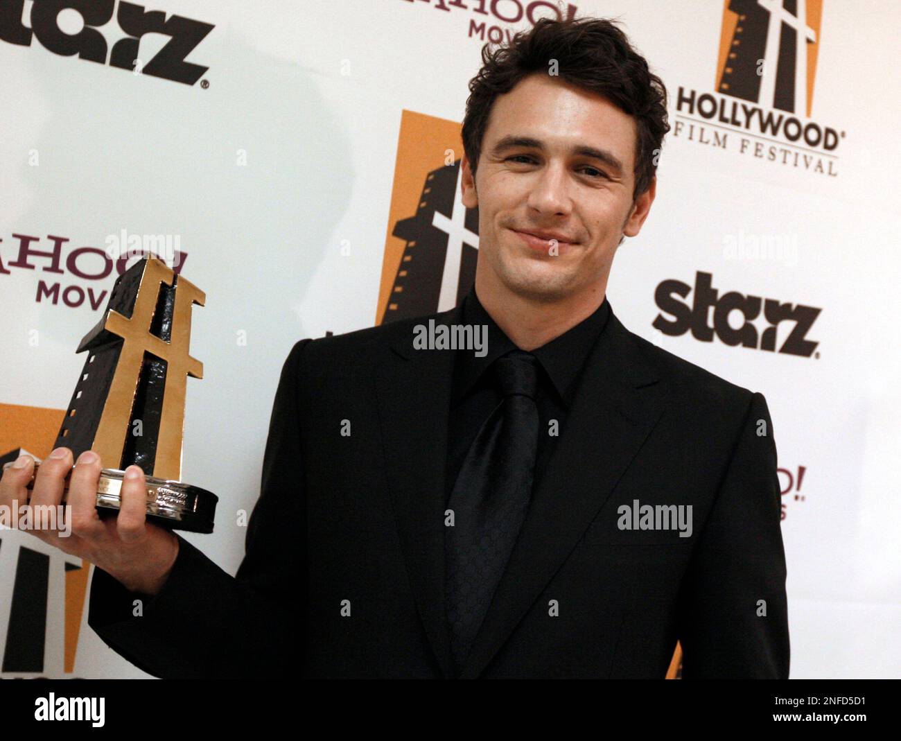 Actor James Franco poses with his breakthrough actor award backstage at ...