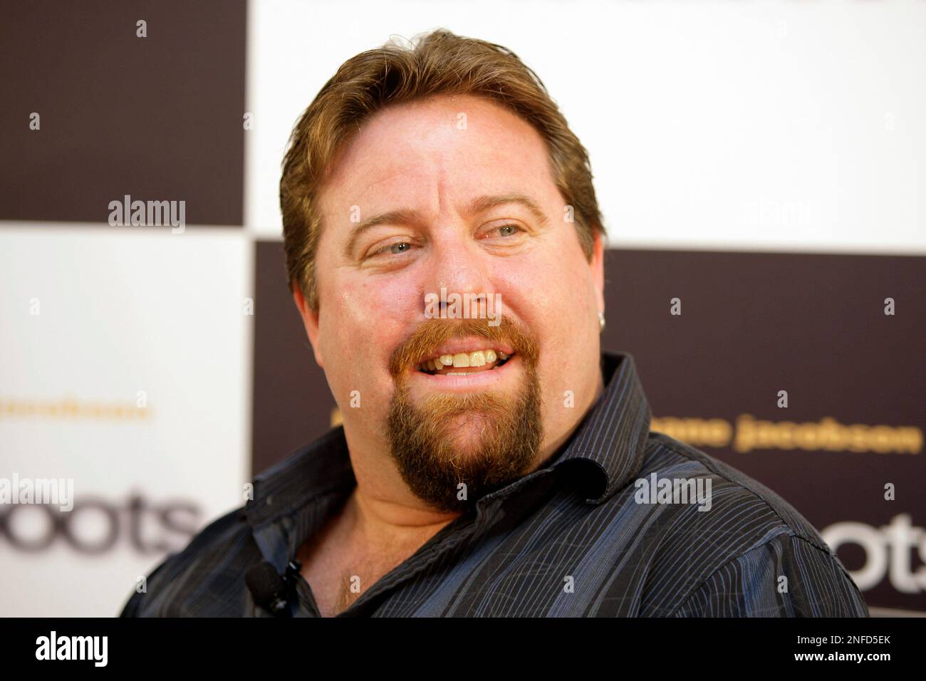 Australian actor Shane Jacobson is seen at a press conference for his ...