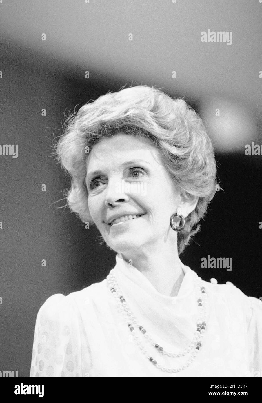 Nancy Reagan smiles in an undated photo. Location unknown. (AP Photo ...