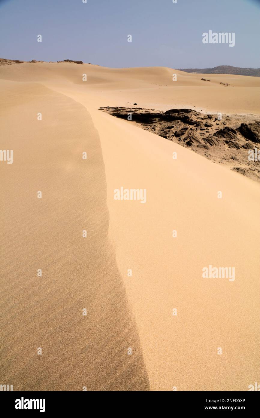 Taboga Dunes desert landscape near Agadir, Morocco. Sand desert Stock ...
