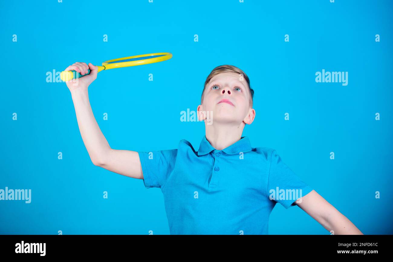 Badminton. Tennis player with racket. Badminton activity. Badminton ...
