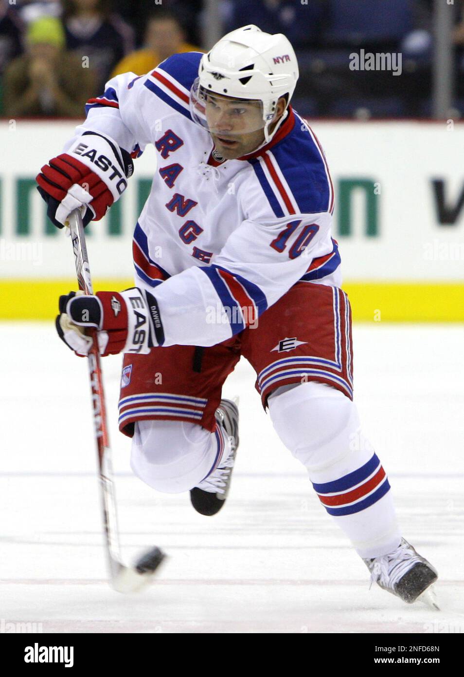 New York Rangers' Nigel Dawes plays against the Columbus Blue Jackets ...