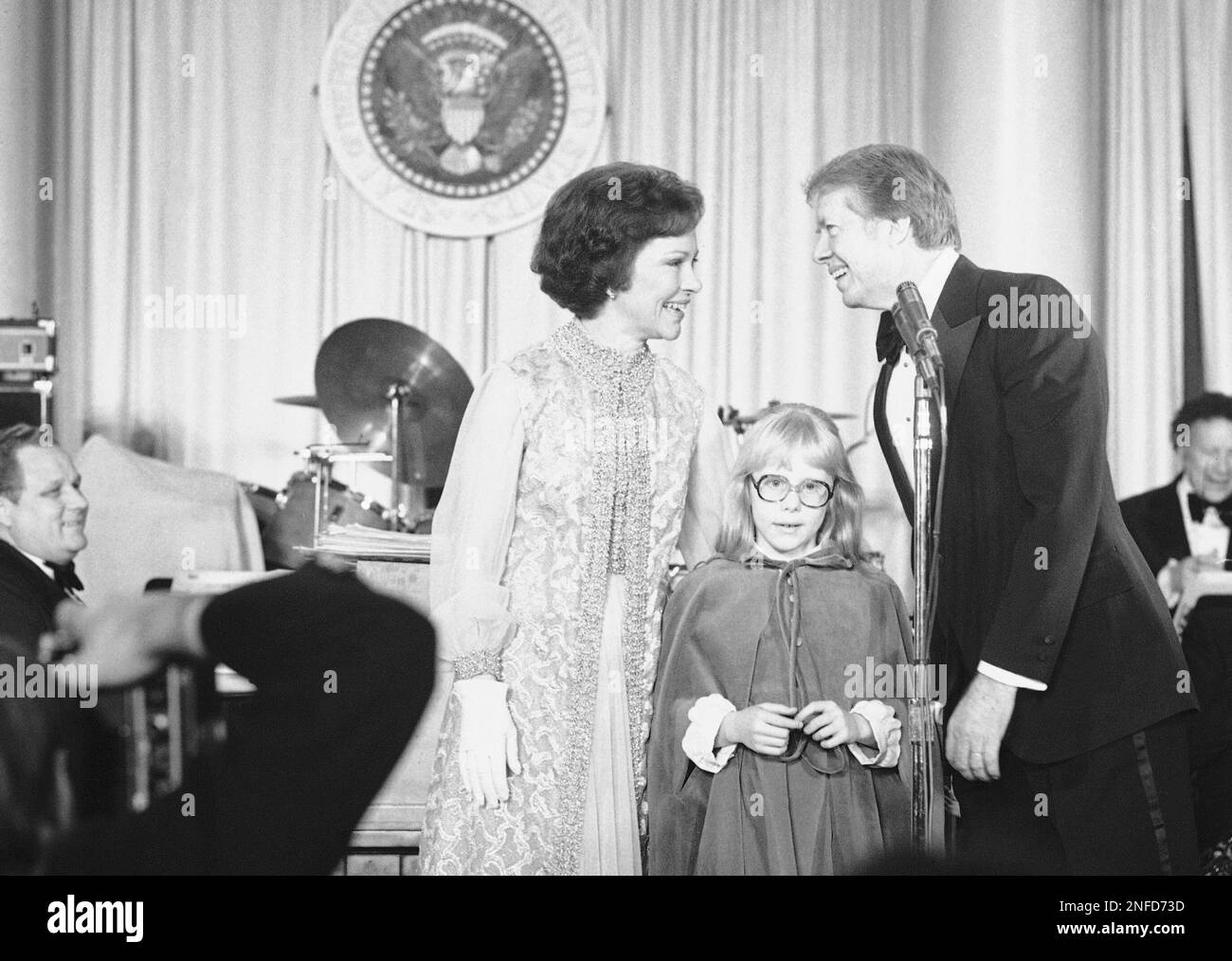 President Jimmy Carter and first lady Rosalynn Carter are pictured with ...
