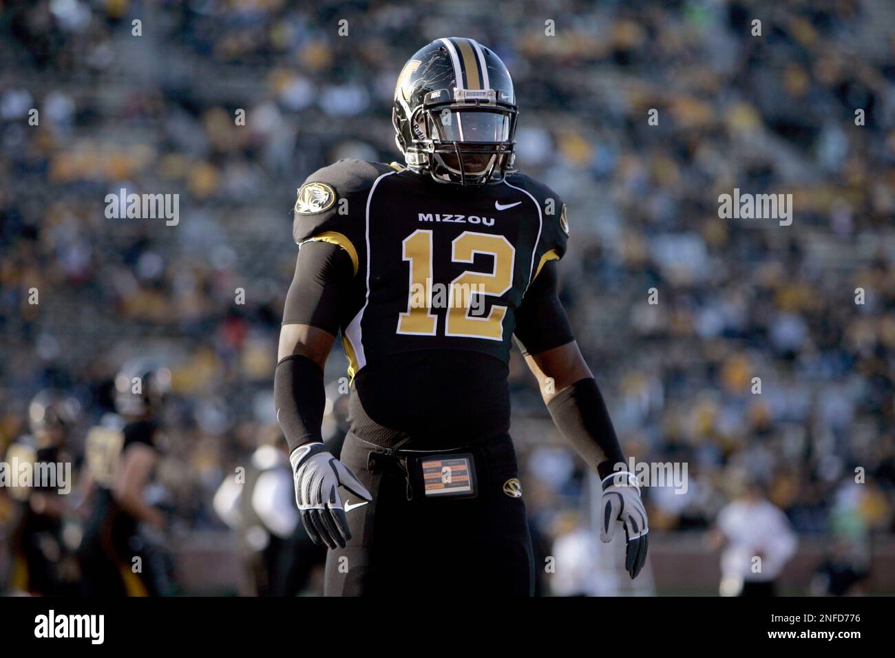 Missouri linebacker Sean Weatherspoon is seen before the start of ...