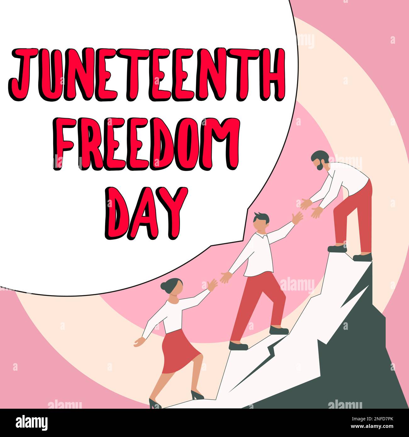 Conceptual display Juneteenth Freedom Day, Concept meaning legal ...