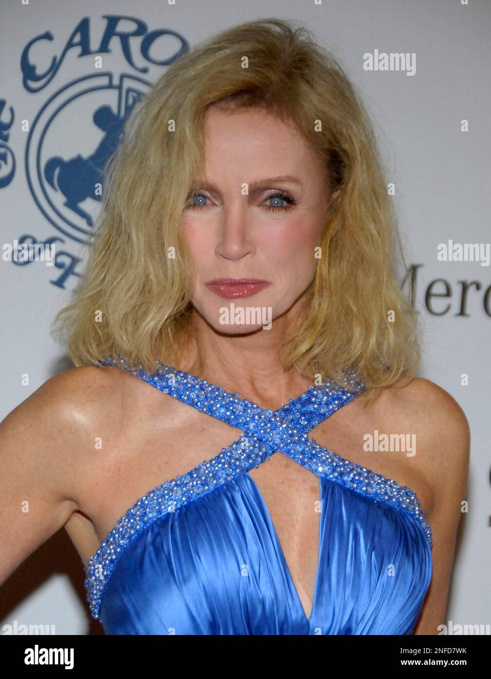 Actress Donna Mills poses on the press line at the Carousel of Hope ...
