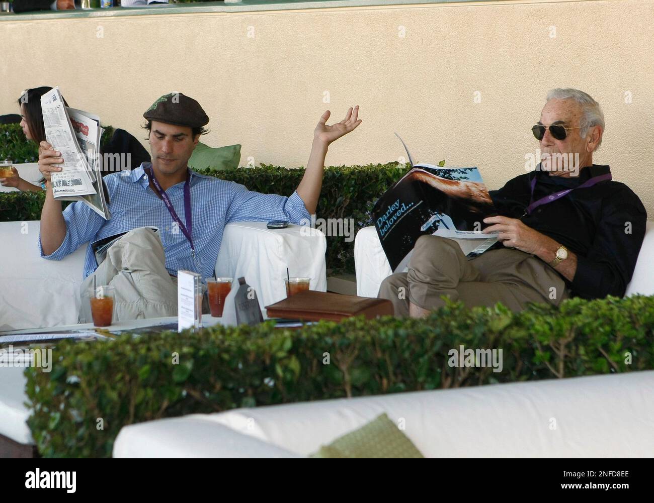 NBC Executive Ben Silverman and father Stanley Silverman during the ...