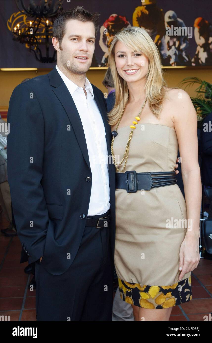 Actors Jeff Stolz and Stacy Keibler during the Breeders' Cup World ...
