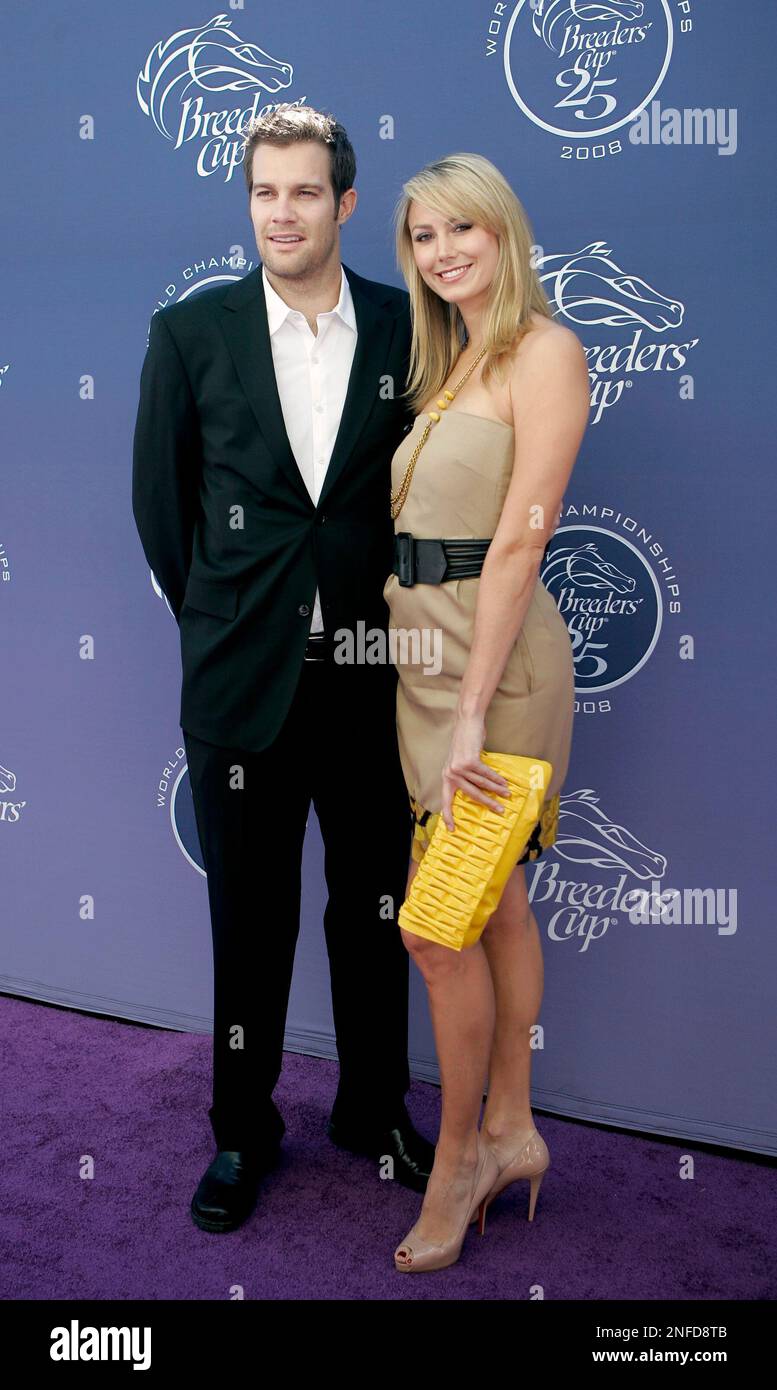 Actors Jeff Stoltz and Stacy Keibler arrive to the Breeders' Cup World ...