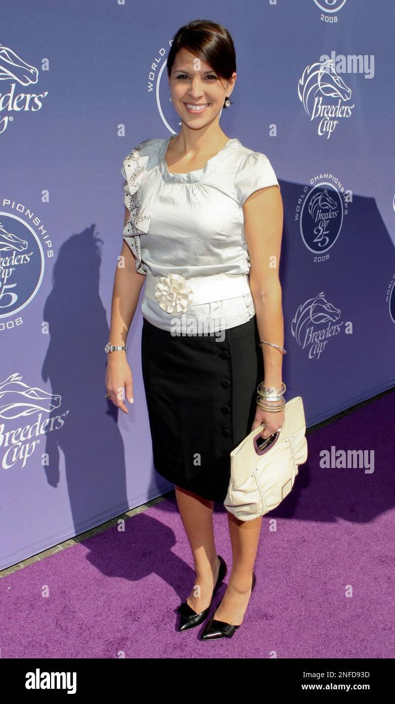 Kimber Albarado arrives to the Breeders' Cup World Championship Day 1 ...