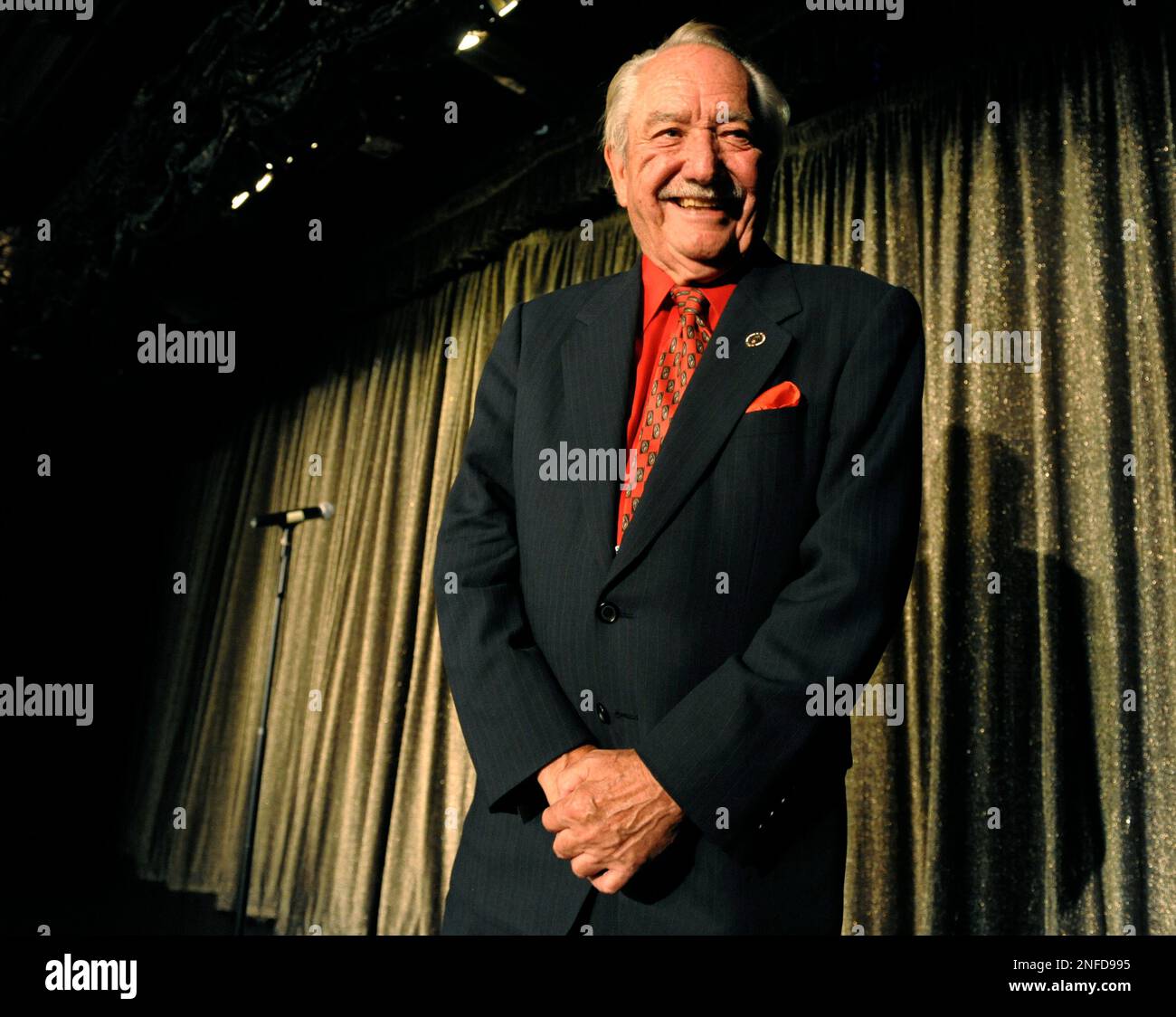 Magic Castle co-founder Milt Larsen poses at the Magic Castle in Los ...