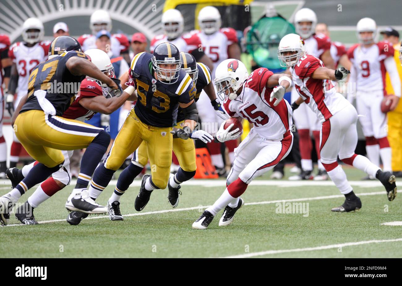 Arizona Cardinals' Steve Breaston in action during an NFL football game ...