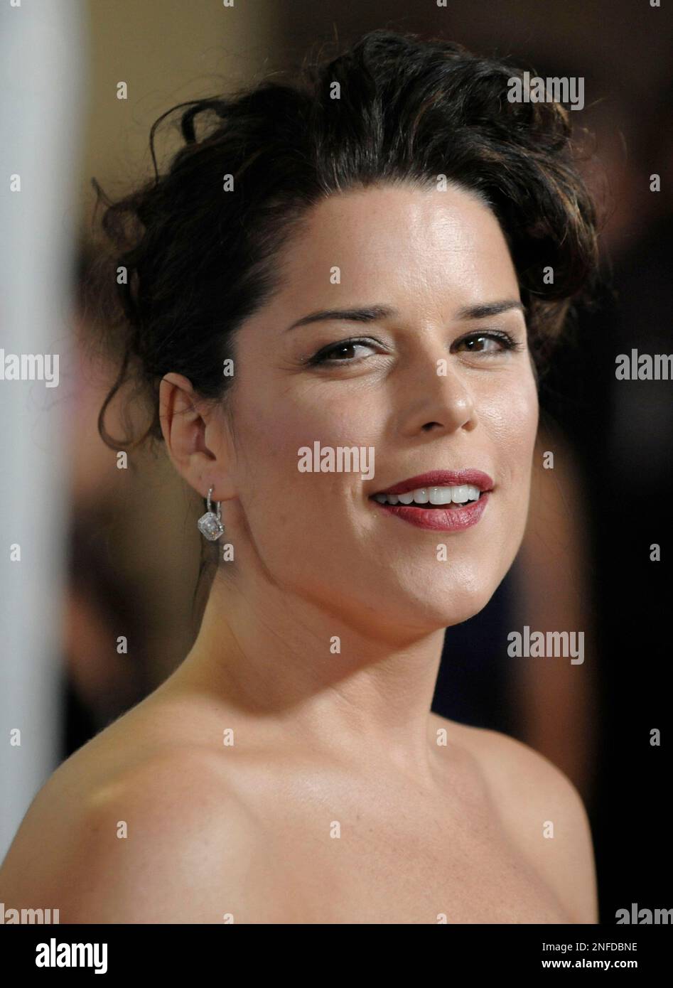 Actress Neve Campbell arrives at the Virgin Unite Rock the Kasbah Gala ...