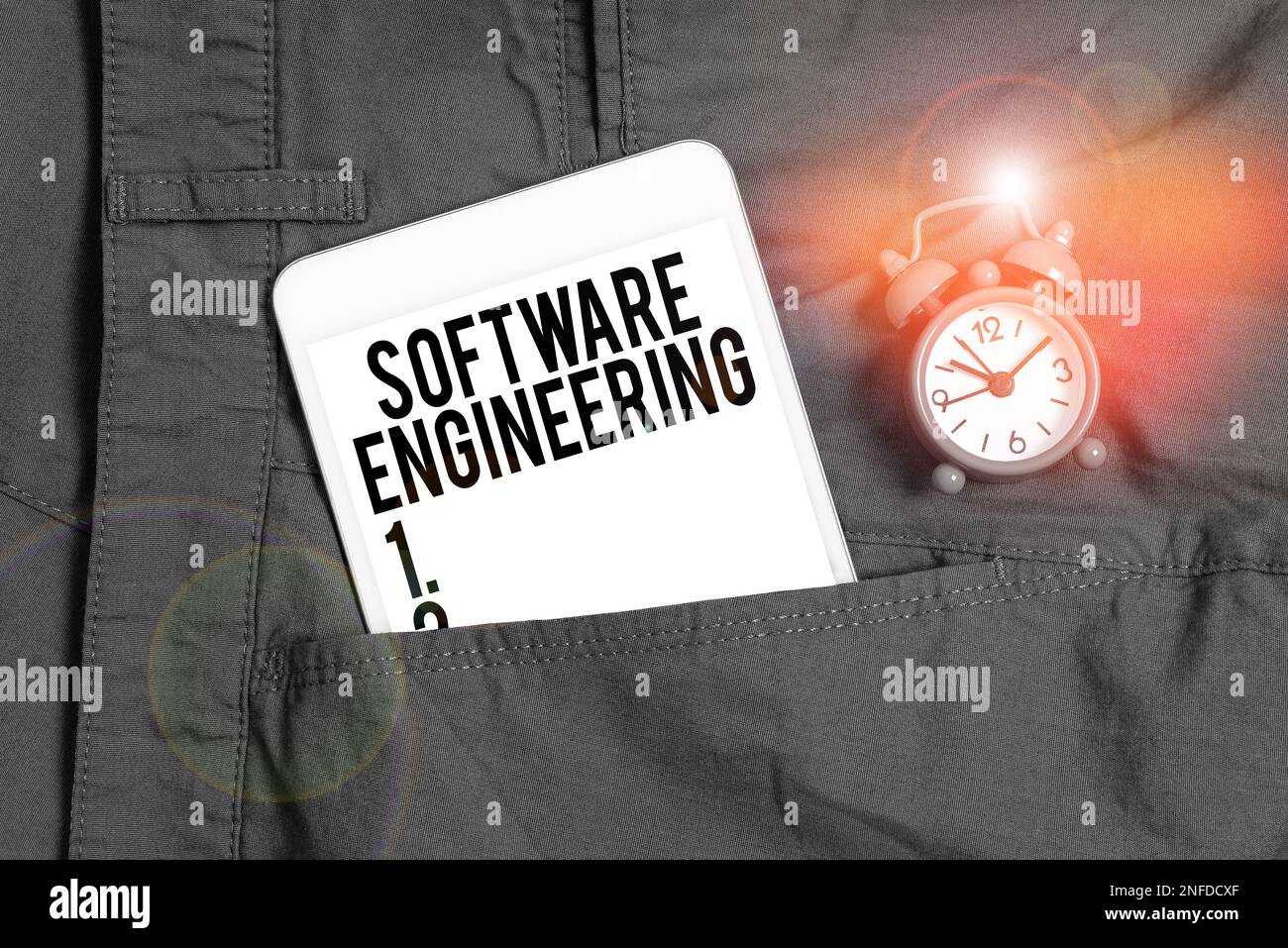 Hand writing sign Software Engineering, Conceptual photo Program ...