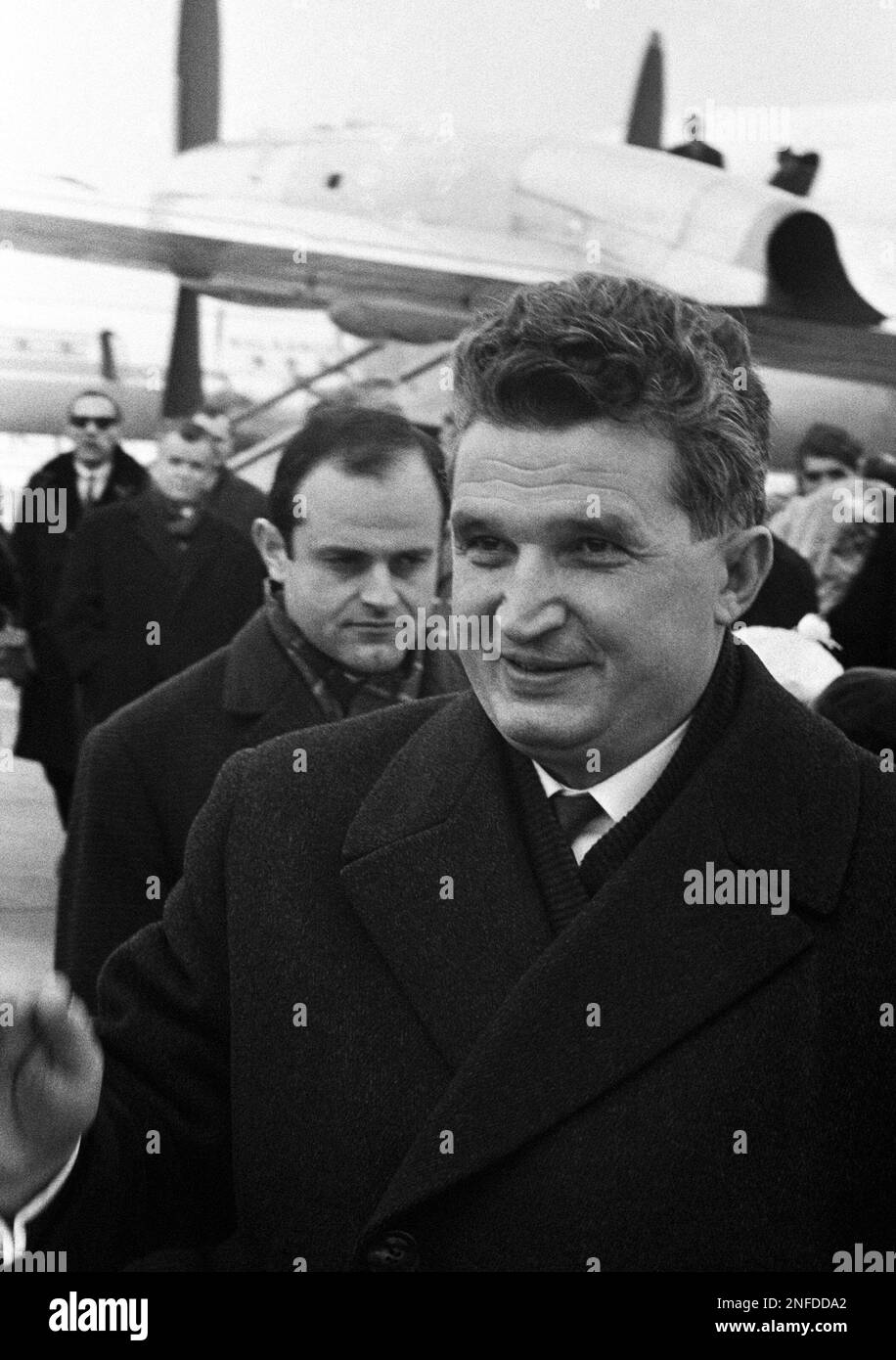 General Secretary of the Romanian Communist Party, Nicolae Ceausescu in ...