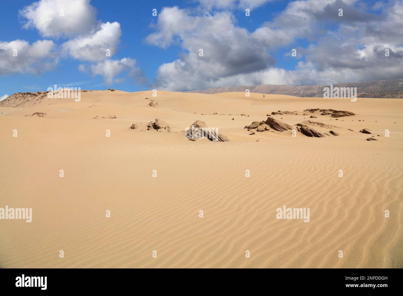 Taboga Dunes desert landscape near Agadir, Morocco. Sand desert Stock ...
