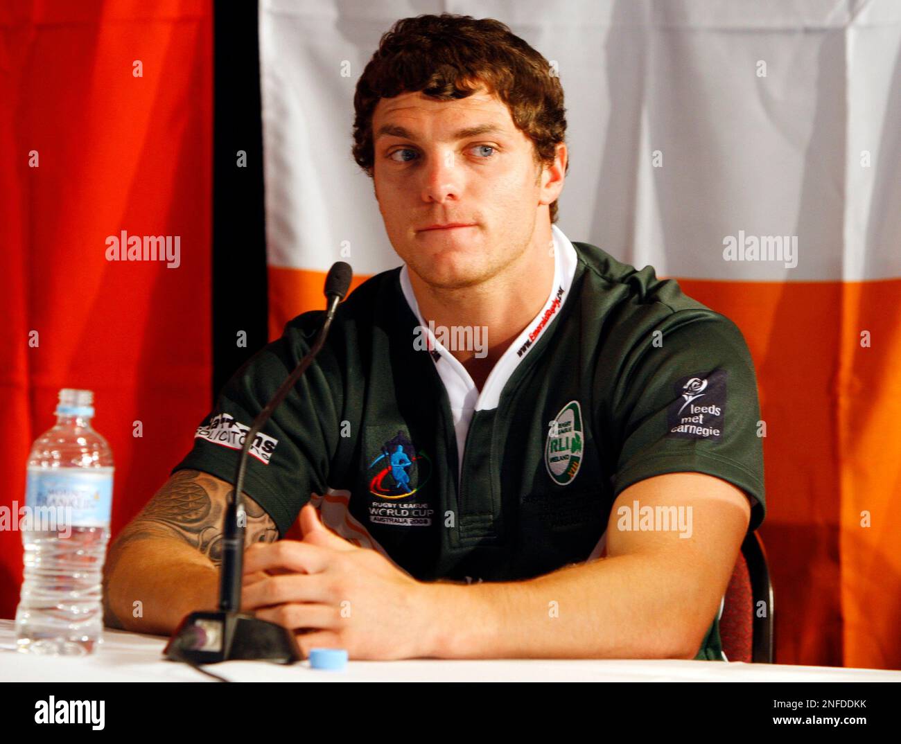 Scott Grix of captain of Ireland at a press conference to launch the ...